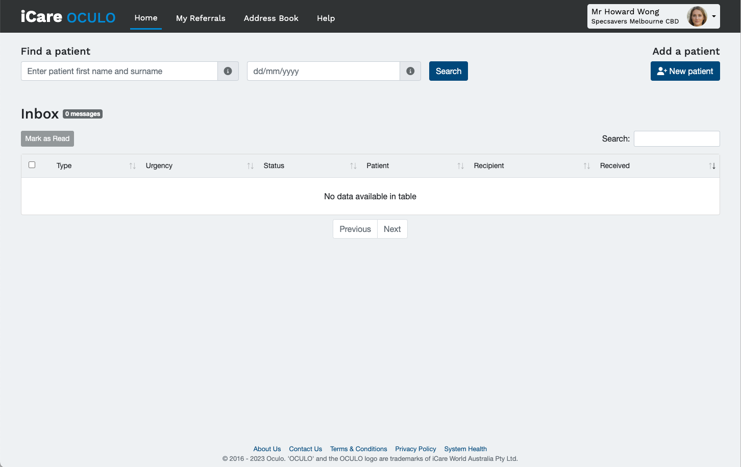 Login and start using OCULO – Oculo